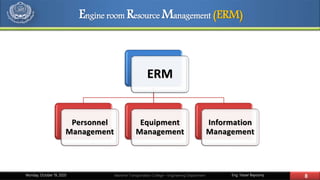 Engine room resource management | PPTX