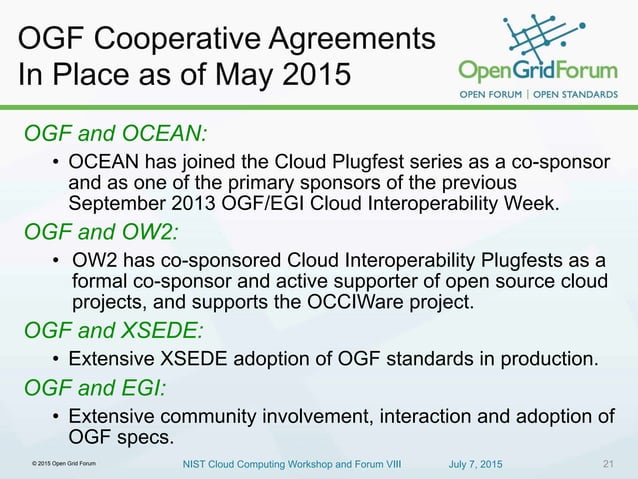 OGF standards for cloud computing | PPT