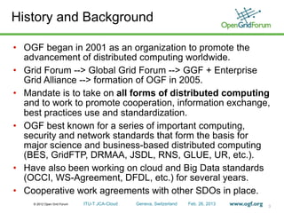 OGF Standards Overview - ITU-T JCA Cloud | PPT