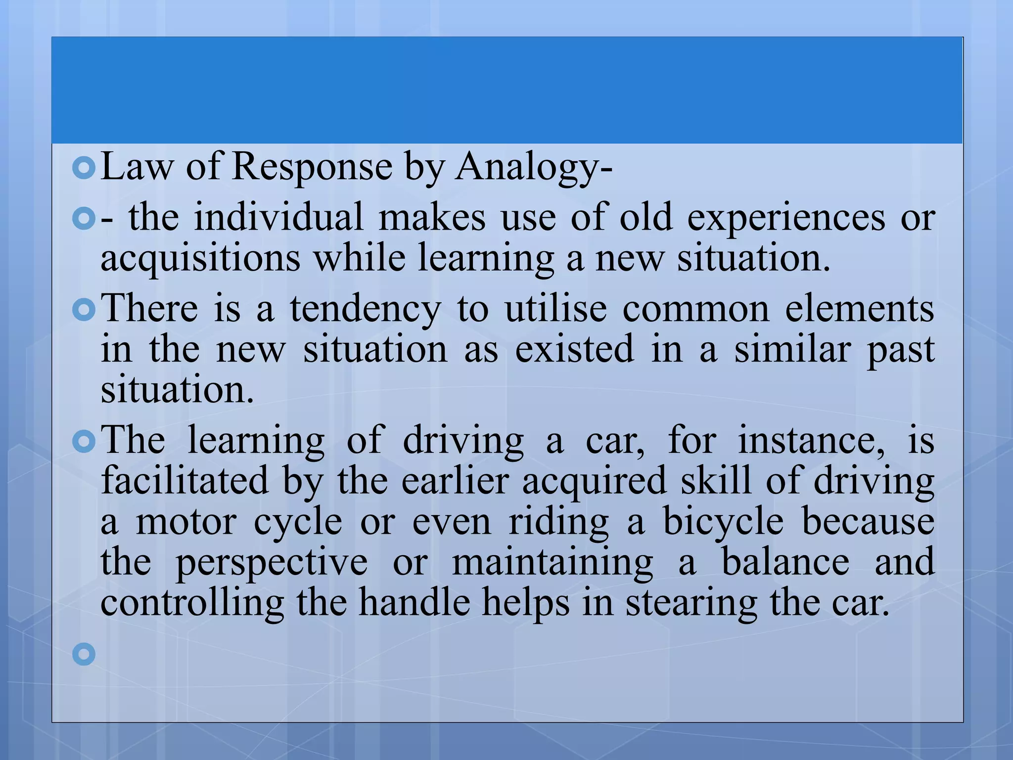 Thorndike multifactor theory | PPTX