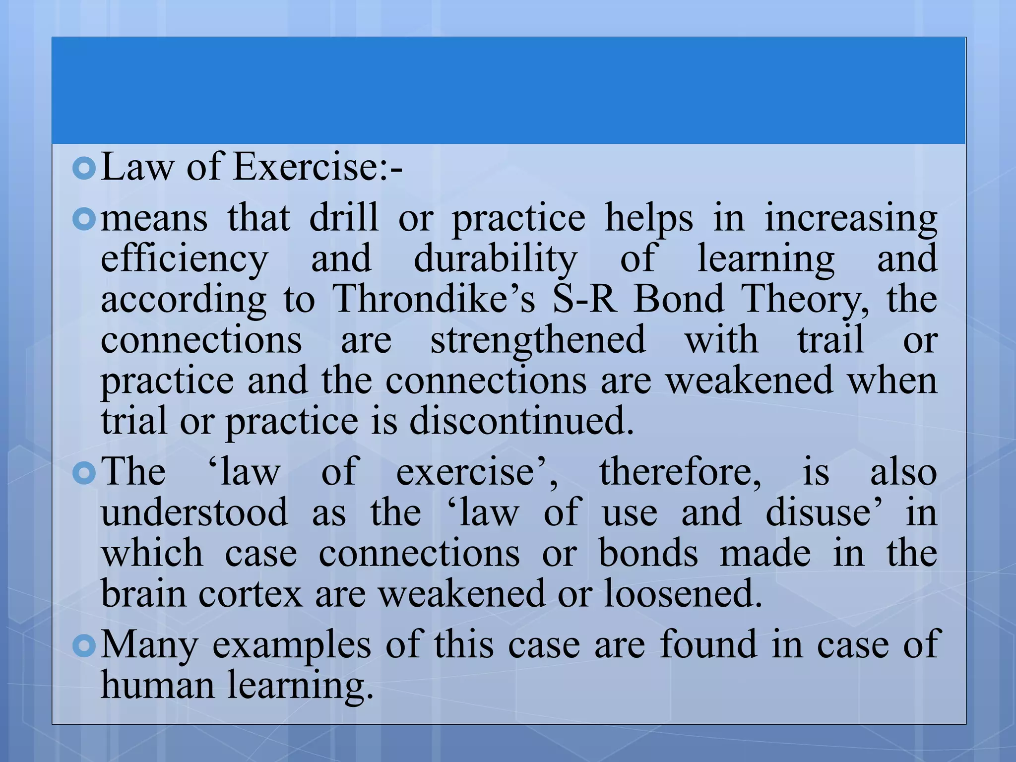 Thorndike multifactor theory | PPTX
