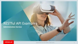 Oracle GoldenGate 18c - REST API Examples | PPTX