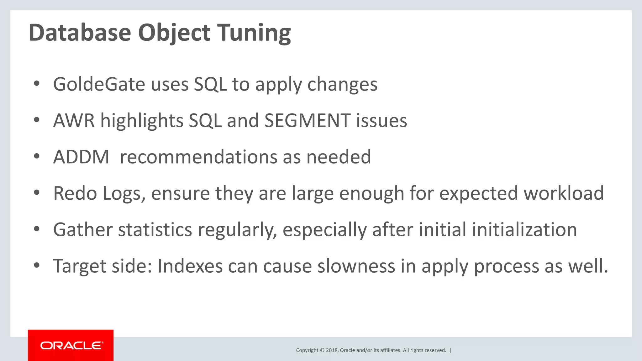 Oracle Goldengate Performance Tuning Ppt 