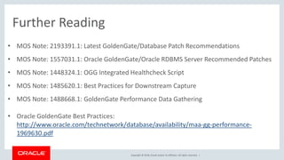 Oracle GoldenGate Performance Tuning | PPT