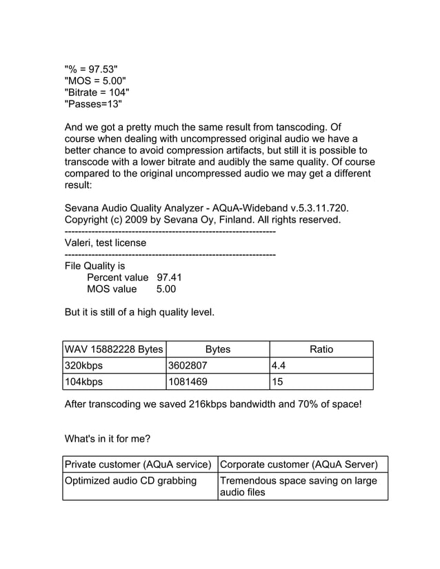 Ogg vorbis compression optimization | PDF