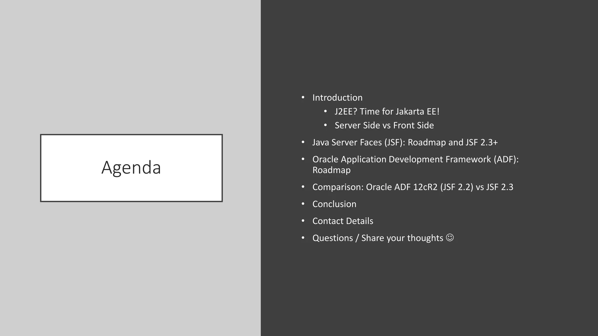 NLOUG 2018 - Future of JSF and ADF | PPT