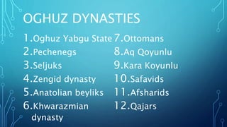 Oghuz tribes, | PPT