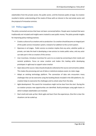 Deliverable 5.9 - OpenGovIntelligence: Policy Brief | PDF