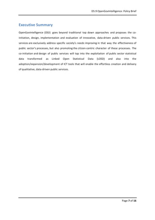 Deliverable 5.9 - OpenGovIntelligence: Policy Brief | PDF