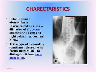 Ogilvies syndrome | PPT