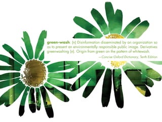 OgilvyEarth Webinar: From Greenwash to Great | PDF