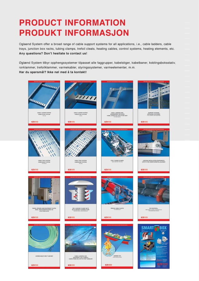 Oglaend Smart Cleats - Trefoil & Single Cable Cleats | PDF