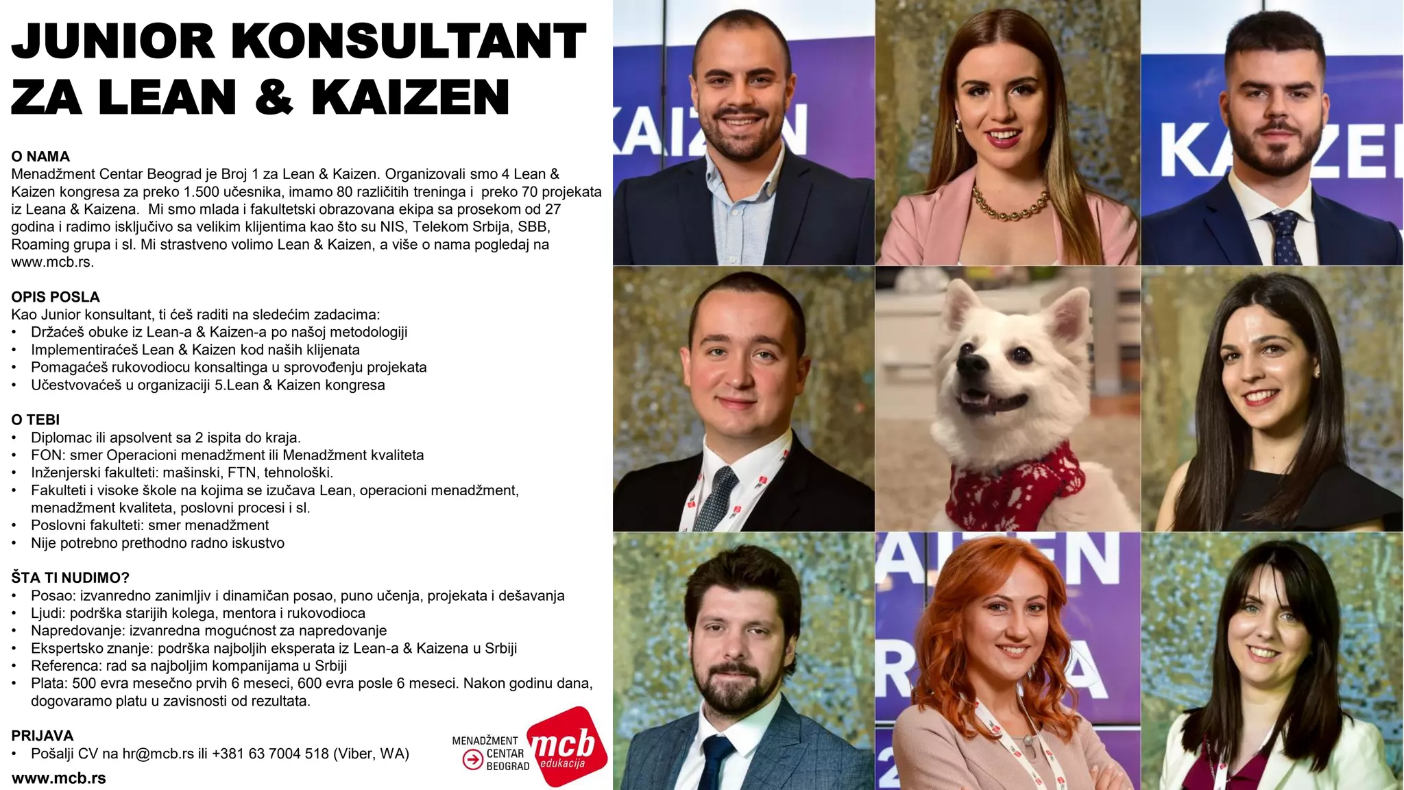 Oglas za Junior Lean i Kaizen konsultanta.pdf