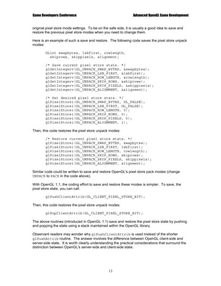 Avoiding 19 Common OpenGL Pitfalls | PDF
