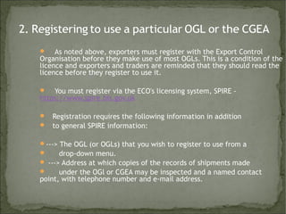 Open General Licence | PPT