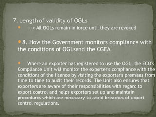 Open General Licence | PPT