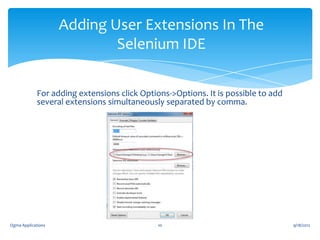 Selenium IDE | PPT