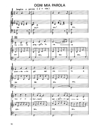 Ogni mia parola Gen verde - e' bello lodarti | PDF