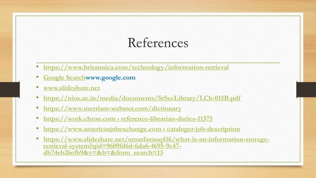 Information retrieval system | PPT