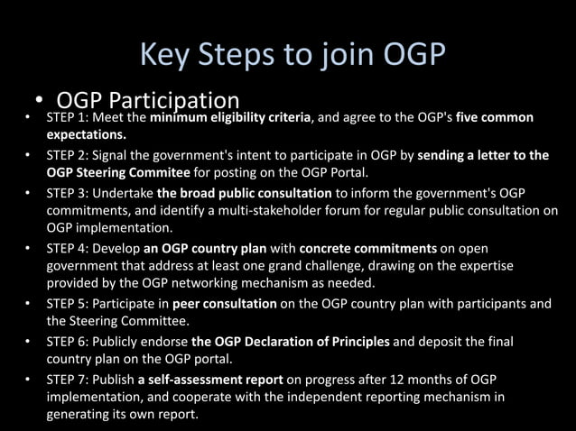 Open Government Partnership, Open Data and FOI – A road map towards ...