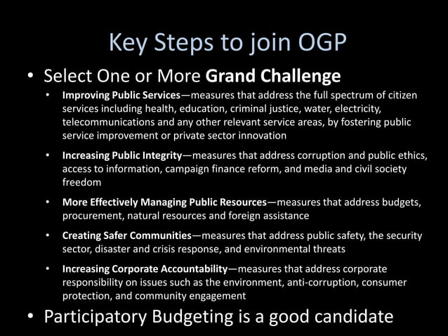 Open Government Partnership, Open Data and FOI – A road map towards ...