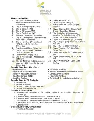 CCSD OGP Canadian Civil Society Handout | PDF