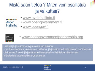 OGP - Avoin hallinto - taustaa | PDF