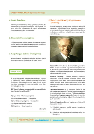 Ogrenmepsikolojisi | PDF