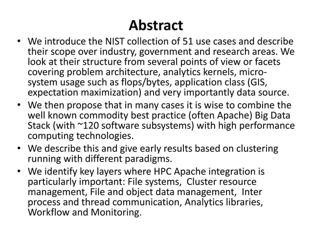 Multi-faceted Classification of Big Data Use Cases and Proposed ...
