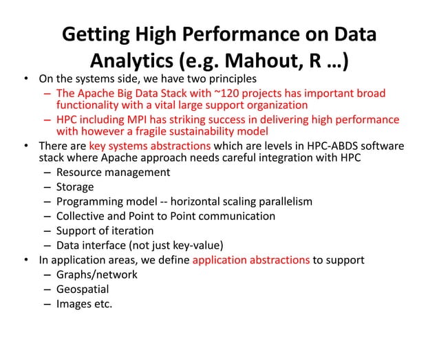 Multi-faceted Classification of Big Data Use Cases and Proposed Architecture Integrating High ...