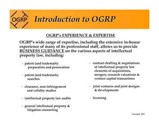 OGRP Introduction to Firm | PPT