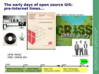 From a niche to a global user community: Open Source GIS and OSGeo | PDF