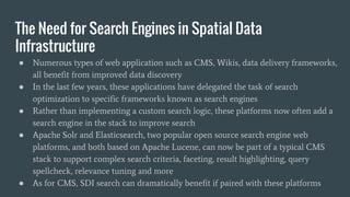Implementing an Open Source Spatiotemporal Search Platform for Spatial Data Infrastructures | PDF