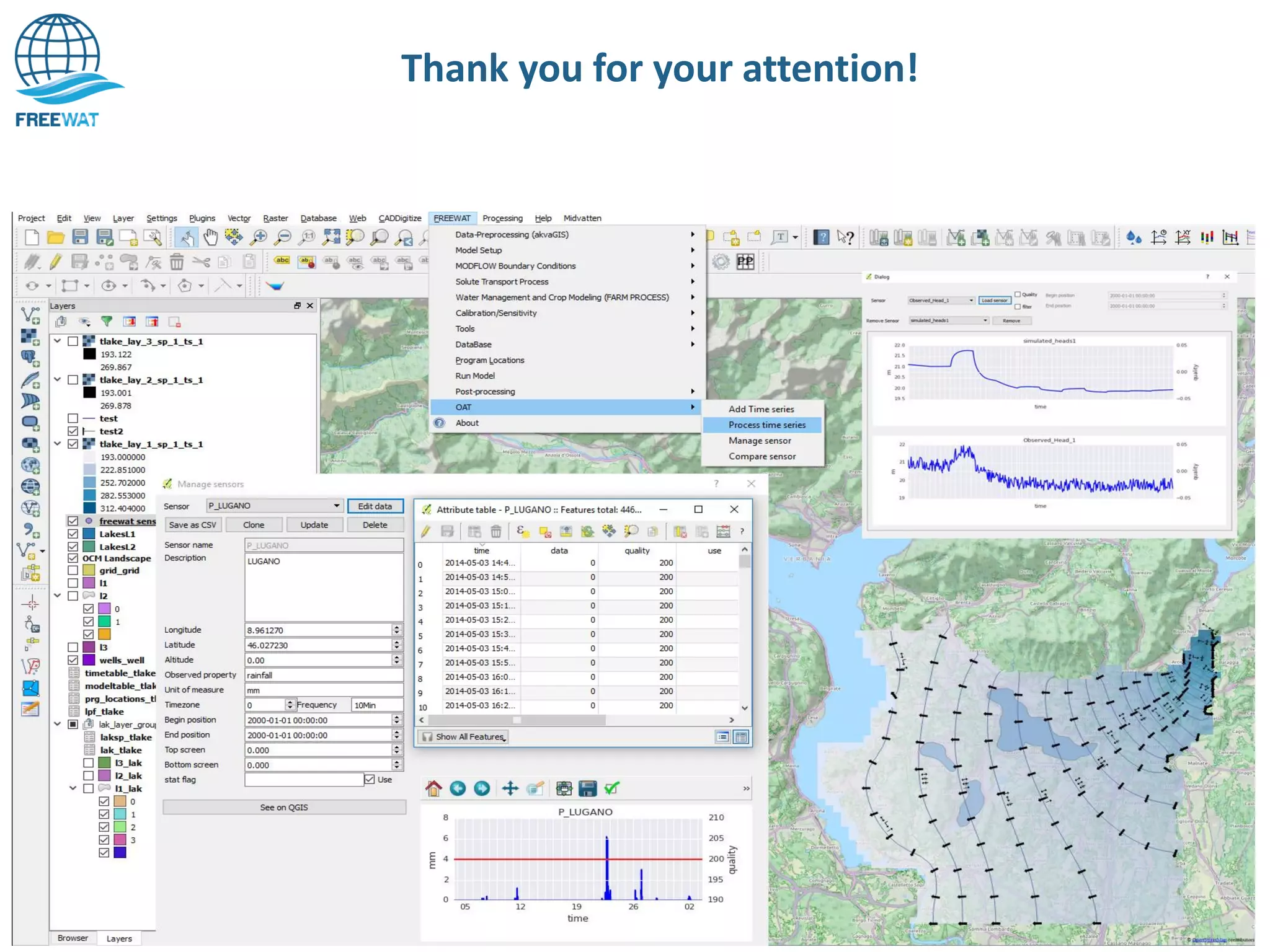 Integration of the MODFLOW Lak7 package in the FREEWAT GIS modelling environment | PPT