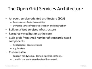 Open Grid Service Architecture By Gargishankar Verma - RCET Bhilai | PPT