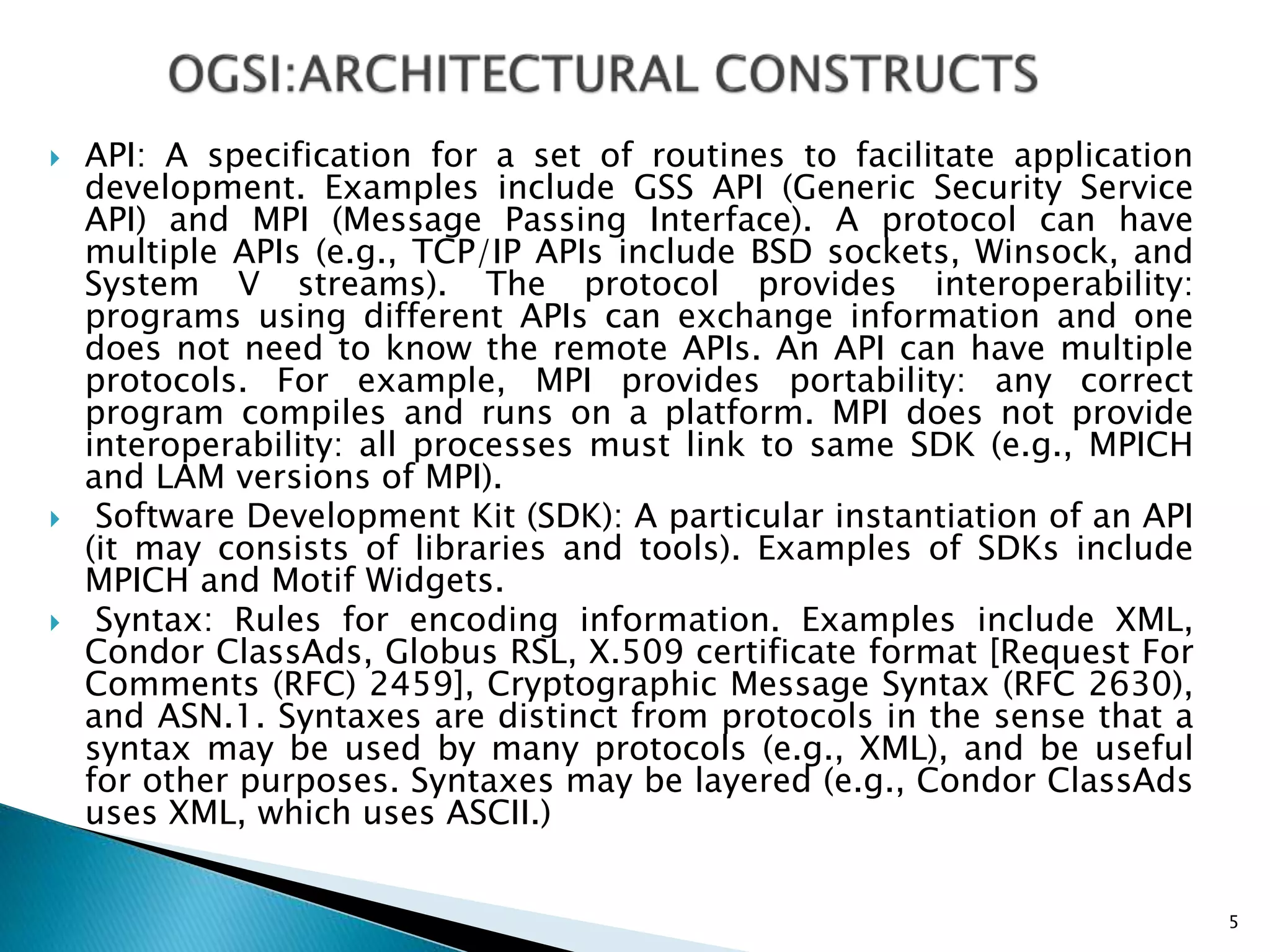 Ogsi architectural constructs | PPTX | Programming Languages | Computing