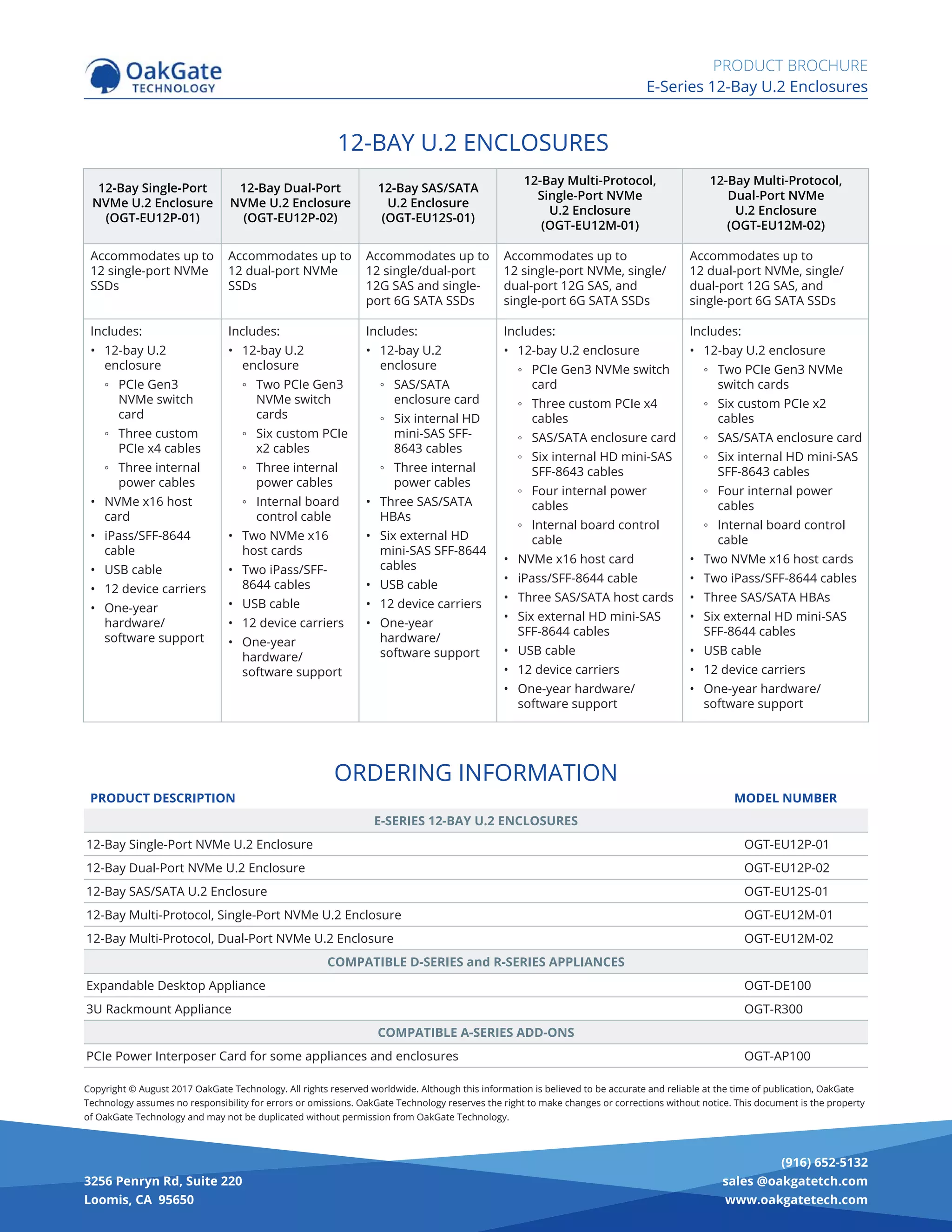 Ogt e series-12-bay_brochure_aug2017 | PDF | Computer Peripherals ...