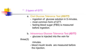 GLUCOSE TOLERANCE TEST | PPT