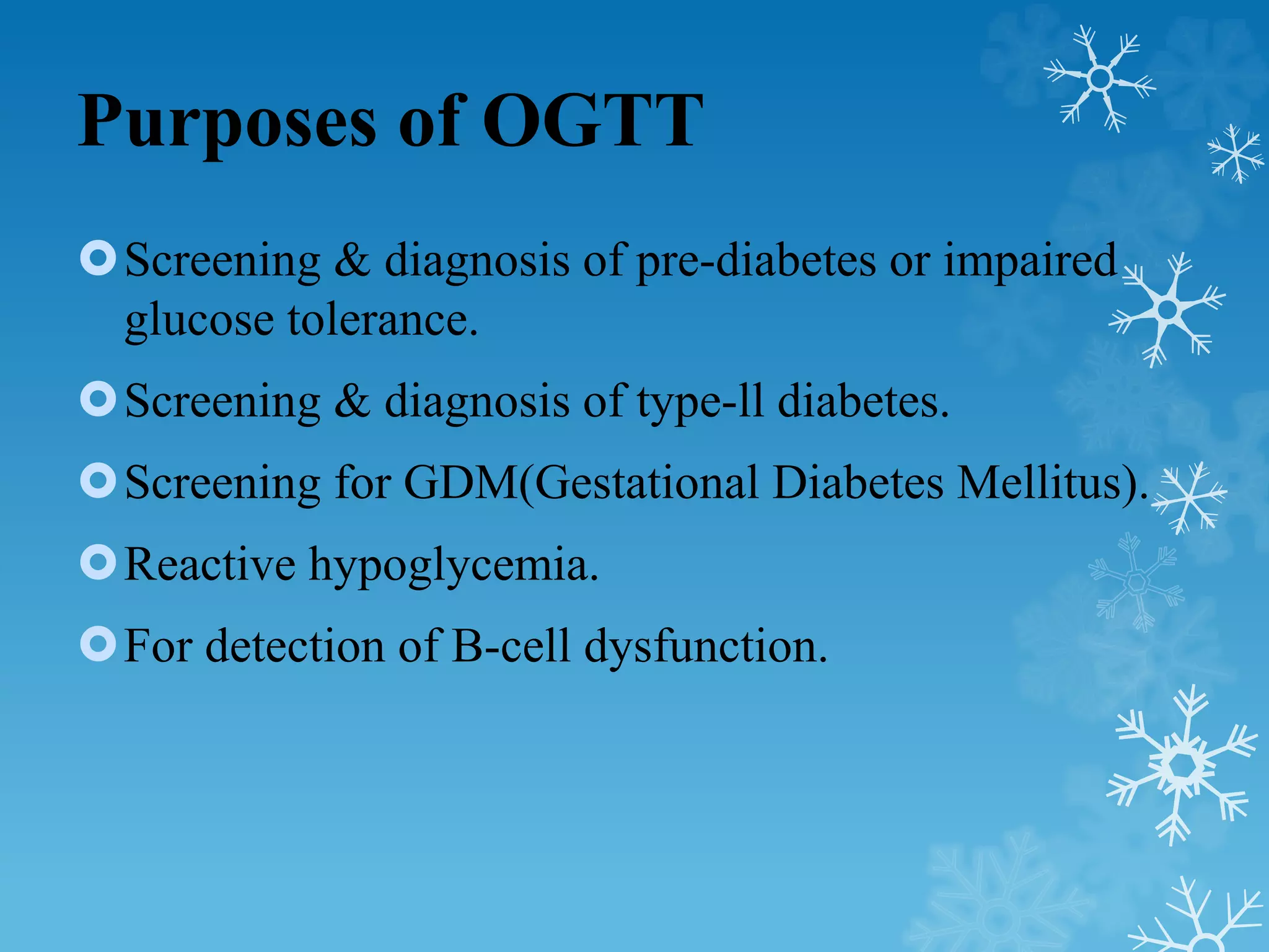 Oral Glucose Tolerance Test | PPTX