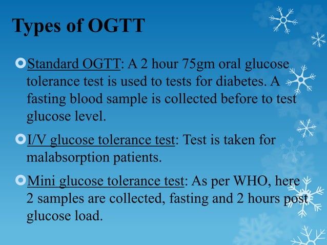 Oral Glucose Tolerance Test | PPTX | Endocrine and Metabolic Diseases ...