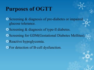 Oral Glucose Tolerance Test | PPTX