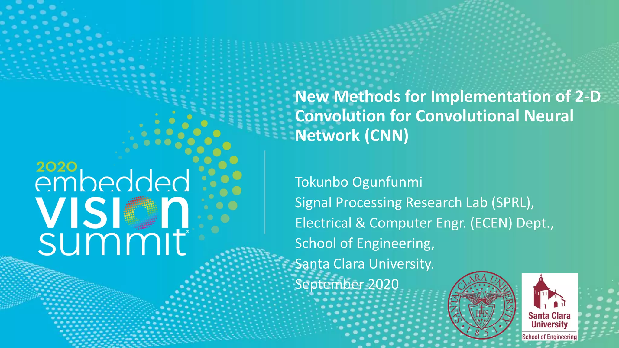 “New Methods for Implementation of 2-D Convolution for Convolutional ...