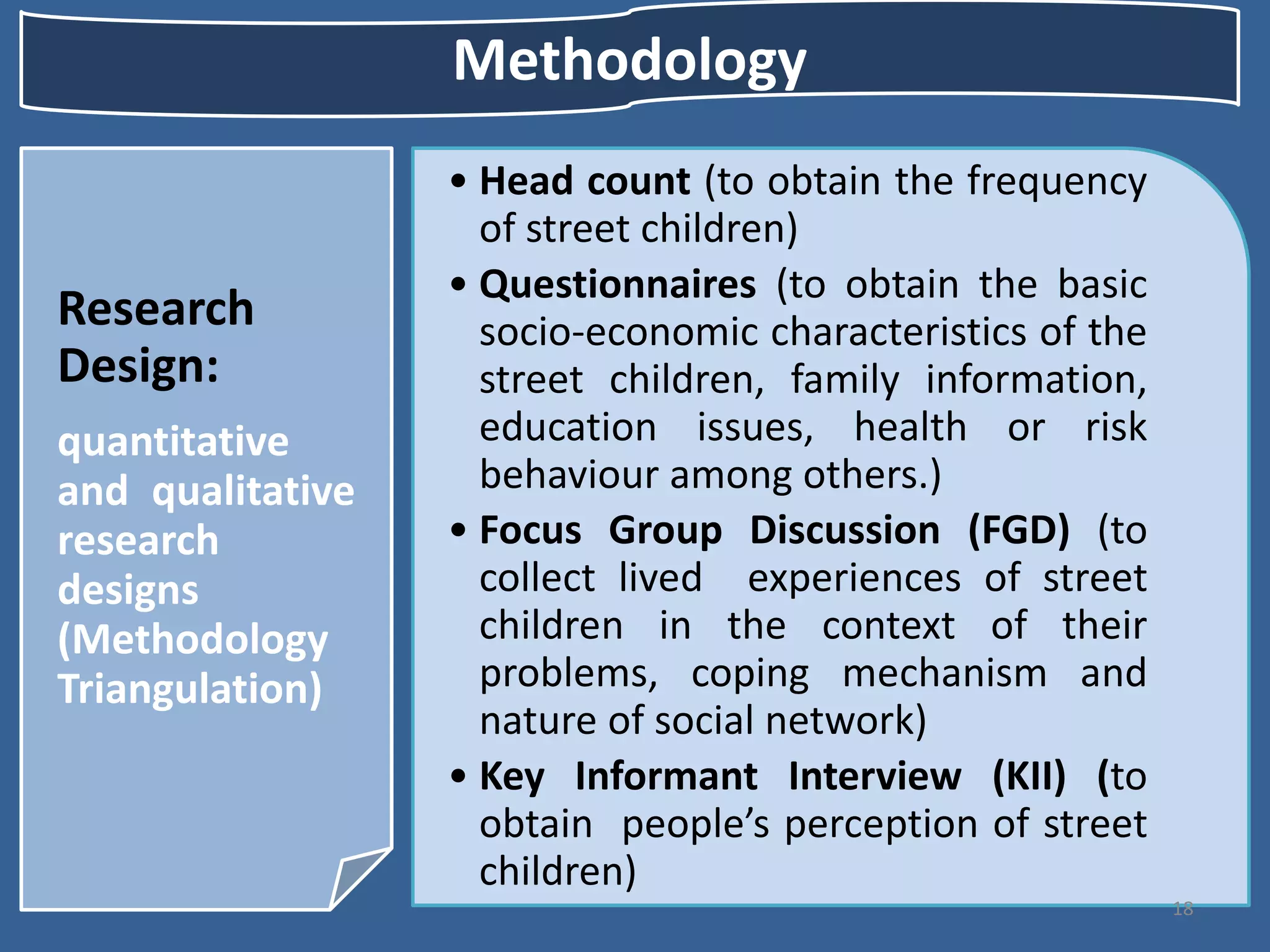 spatial Pattern and Determinants of Child Streetism in Oyo State | PPT