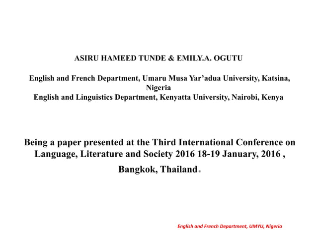 ASIRU AND OGUTU | PPT