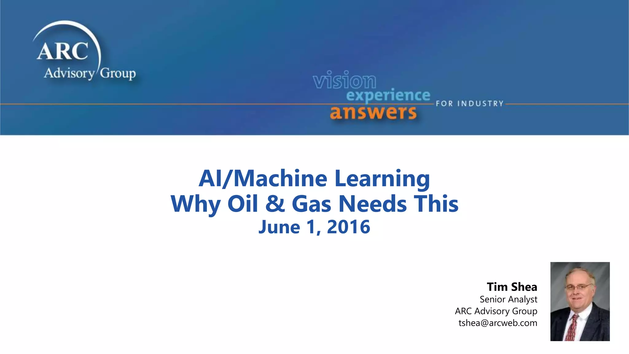 Artificial Intelligence Application in Oil and Gas | PPTX