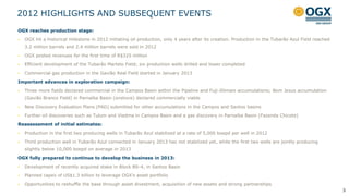 OGX 2012 Earnings Presentation | PDF | Business Accounting & Finance ...