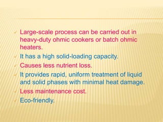 Ohmic heating | PPTX