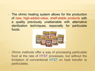 Ohmic heating | PPTX