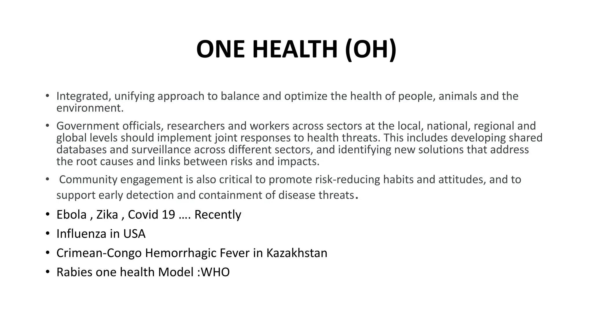 One health and its importance; notes - Dr. ROBIN.pptx