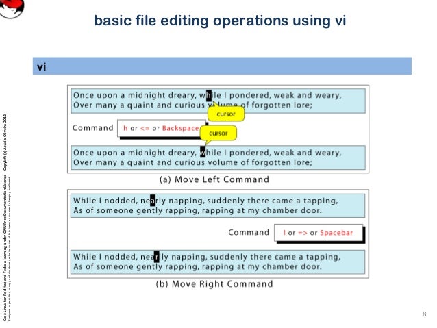 101 3.8 perform basic file editing operations using vi